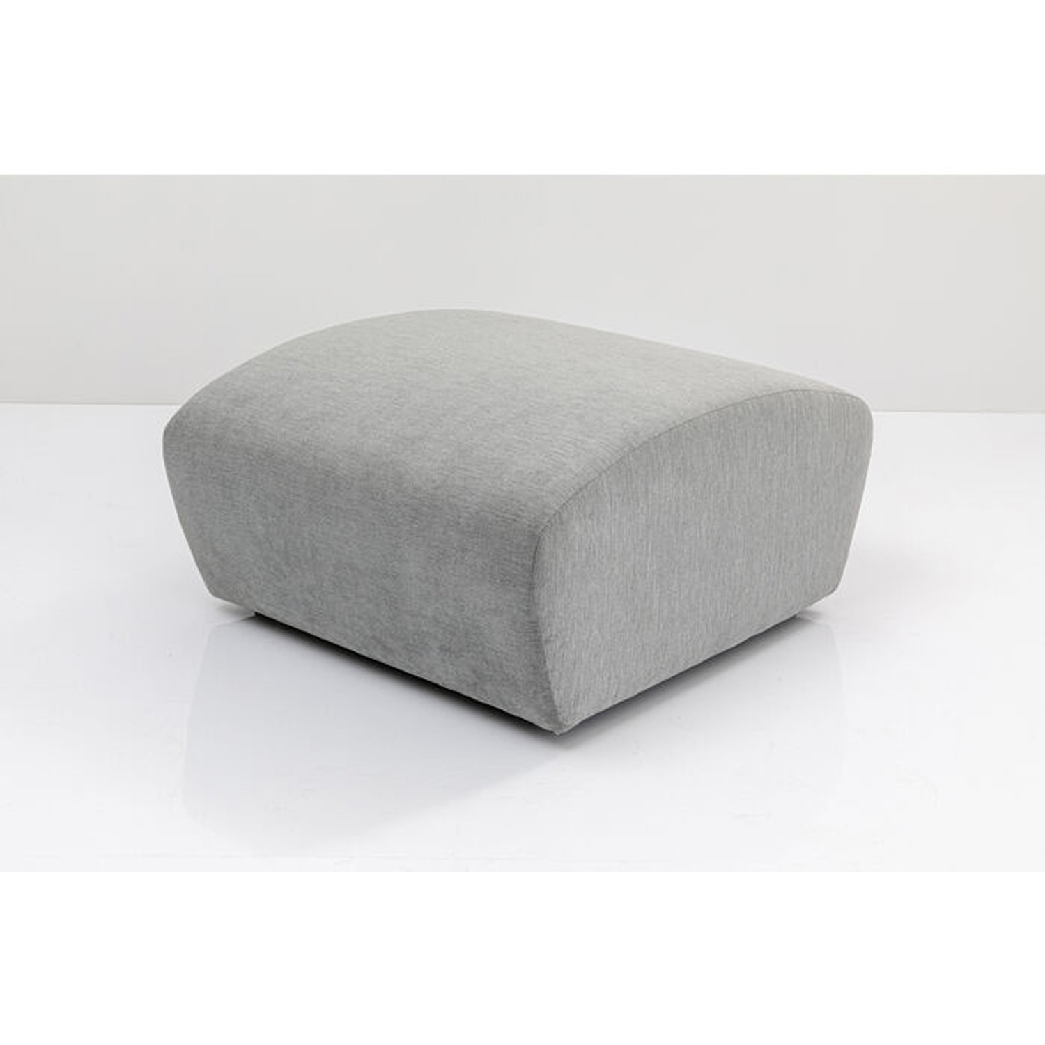KARE DESIGN Lucca Grey puf til modul sofa, 76 cm - grå stof og PVC ...