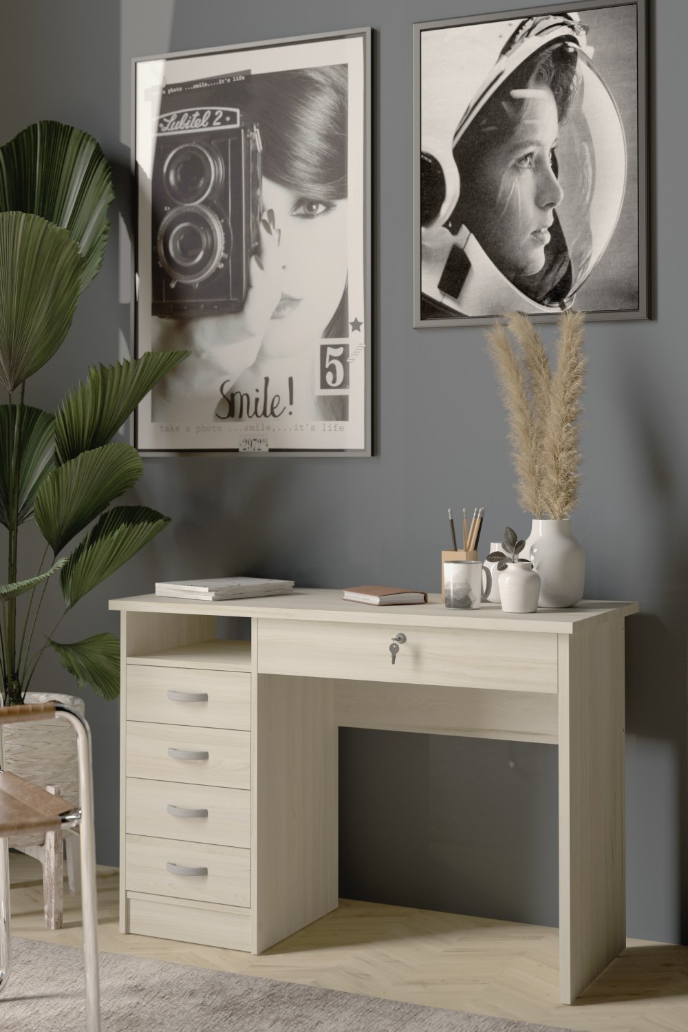 TVILUM Function Plus skrivebord, m. 1 rum og 5 skuffer, | Køb nu